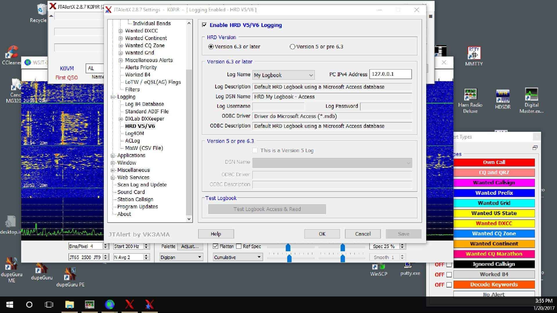 WSJT-X Improved Operating With JTAlert, HRD And Icom 7300